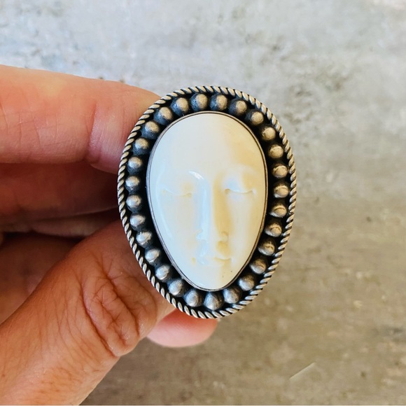 Native American | Jewelry | Navajo Dean Sandoval Sterling Silver Carved ...